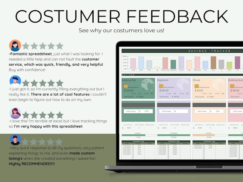 2026 Daily Weekly Monthly Savings Tracker Google Sheets Template Excel ...