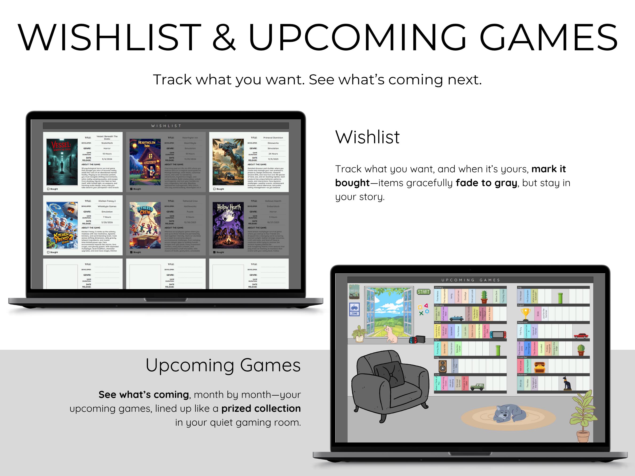 Video Game Tracker Google Sheets Template Gaming Journal Excel Template ...