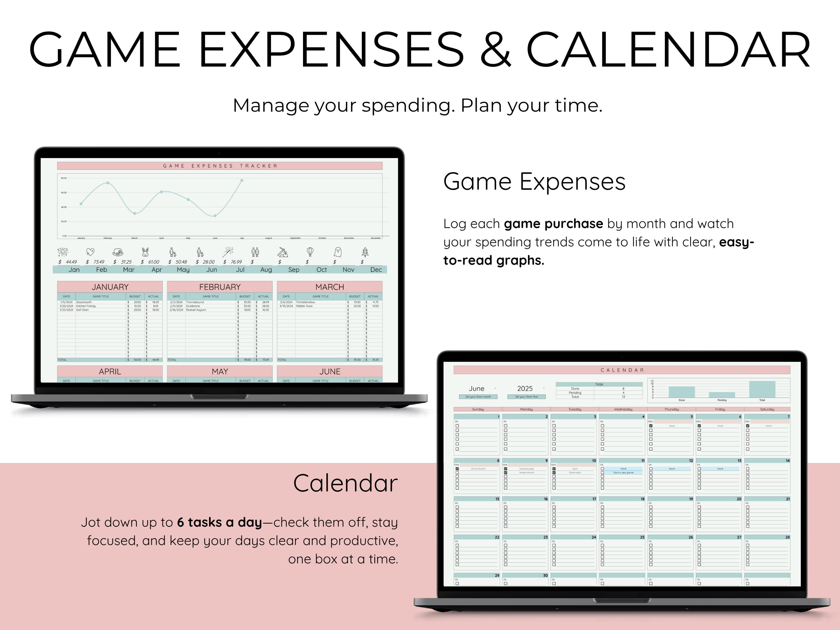 Ultimate Gaming Tracker Video Game Spreadsheet Template Game Review and ...