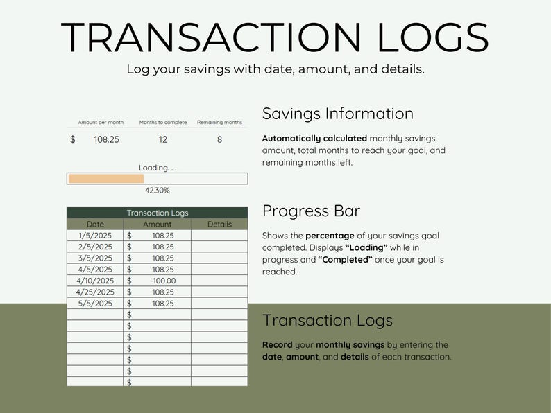 2026 Daily Weekly Monthly Savings Tracker Google Sheets Template Excel ...