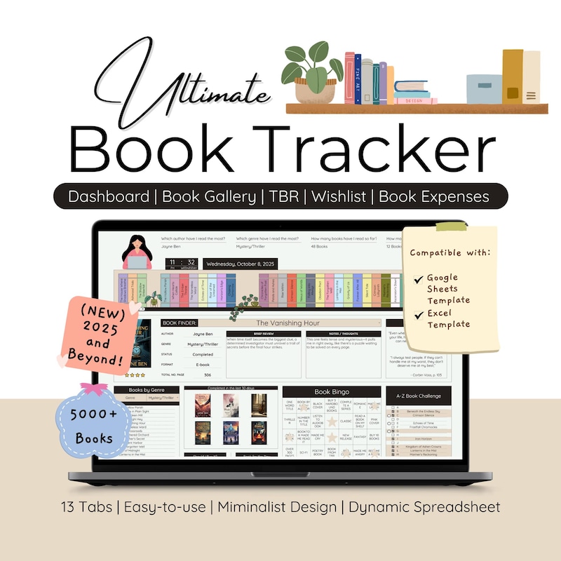 2026 Book Journal - Etsy