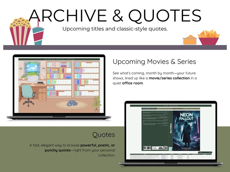 Movie Series & TV Show Tracker Spreadsheet Template With Gallery Quotes ...