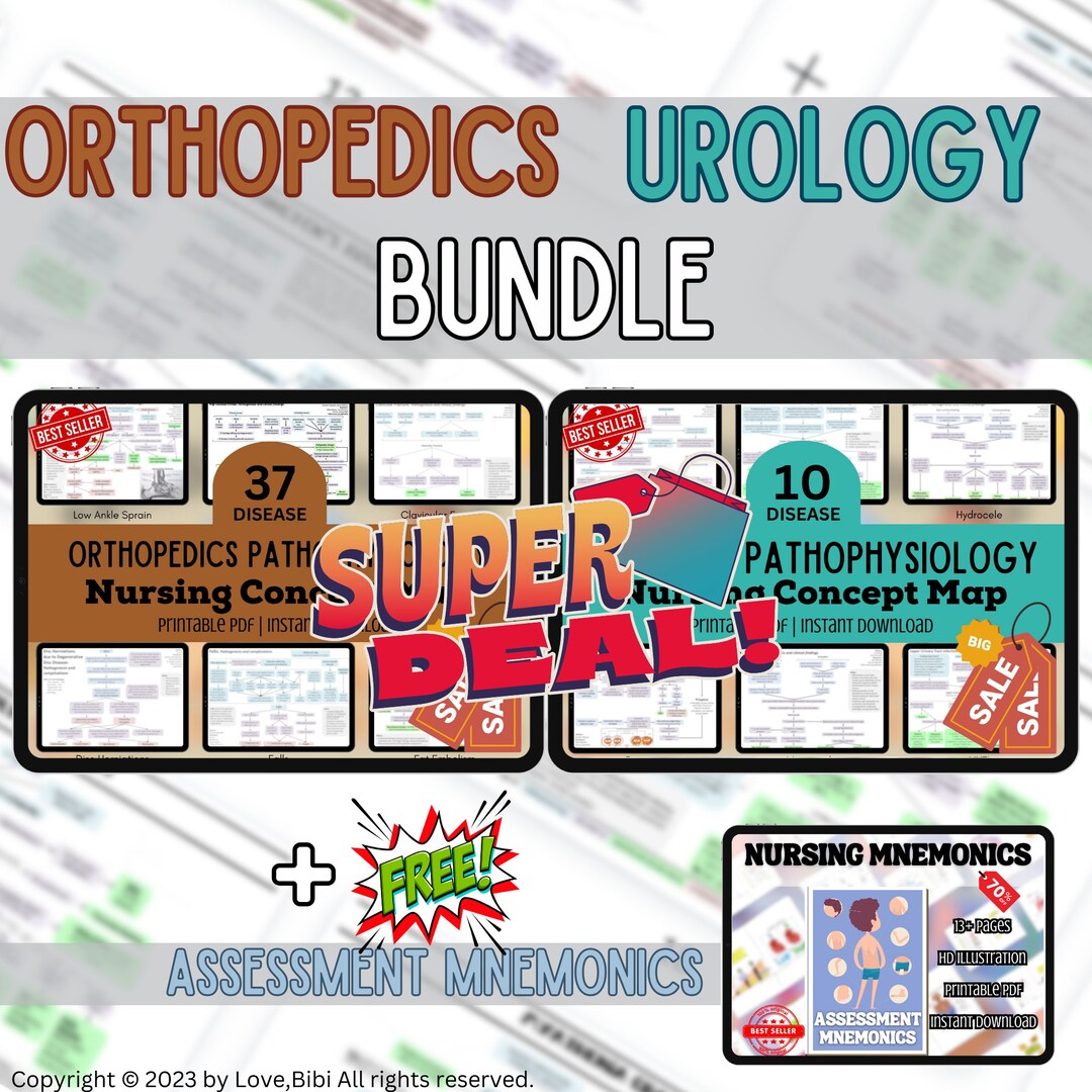 Orthopedics Pathophysiology Urology Pathophysiology Bundle Nursing ...