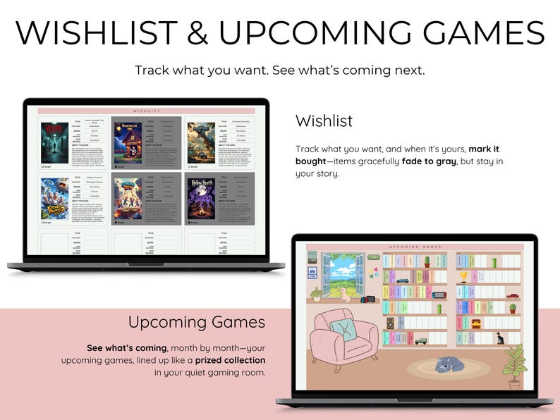 Ultimate Gaming Tracker Video Game Spreadsheet Template Game Review and ...