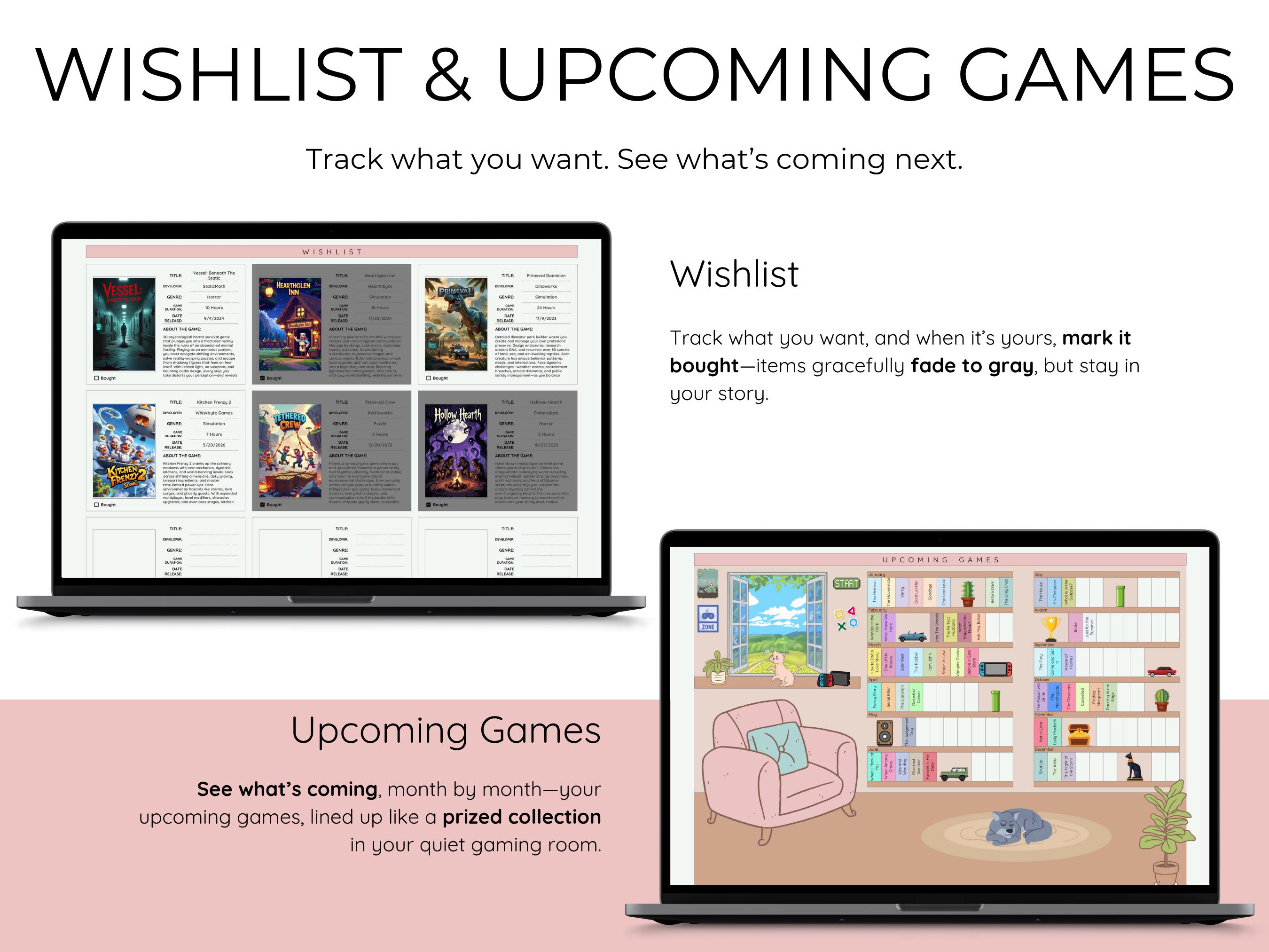 Ultimate Gaming Tracker Video Game Spreadsheet Template Game Review and ...