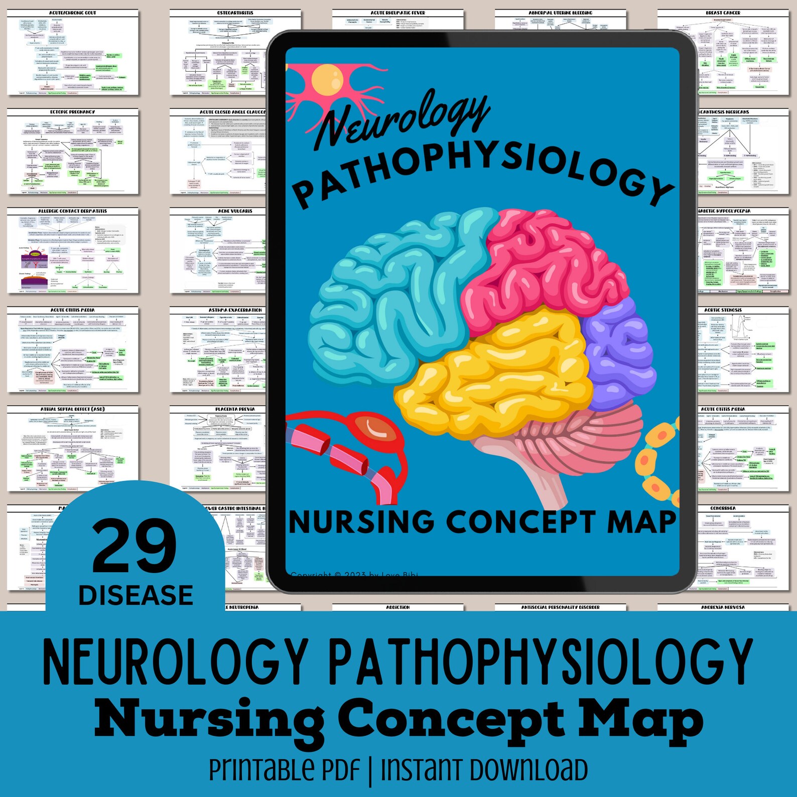 29 Neurology Pathophysiology Nursing Concept Map Disease ...