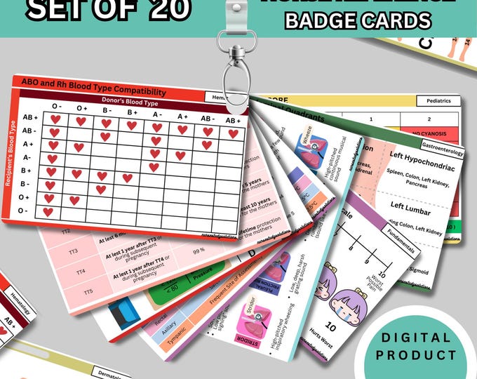 Order of Blood Draw Vertical Badge Card - Etsy