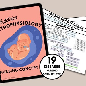 19 Obstetrics Pathophysiology Nursing Concept Map Diseases Pathophysiology Study Guide Ob ...