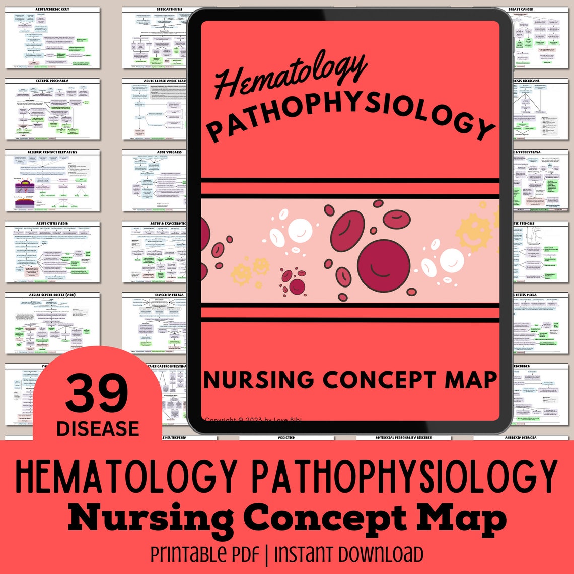 39 Hematology Pathophysiology Nursing Concept Map Disease ...