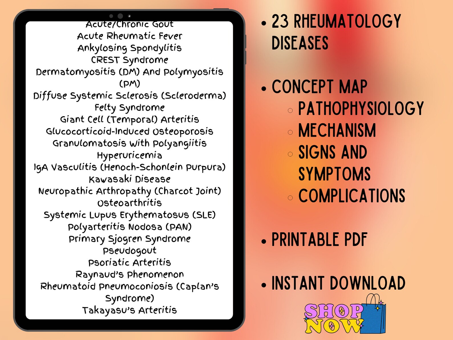 23 Rheumatology Pathophysiology Nursing Concept Map Diseases ...