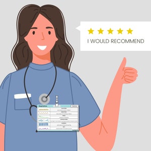 Set of 30 Complete Nurse Reference Badge Card Pack RN Pocket Cards ...