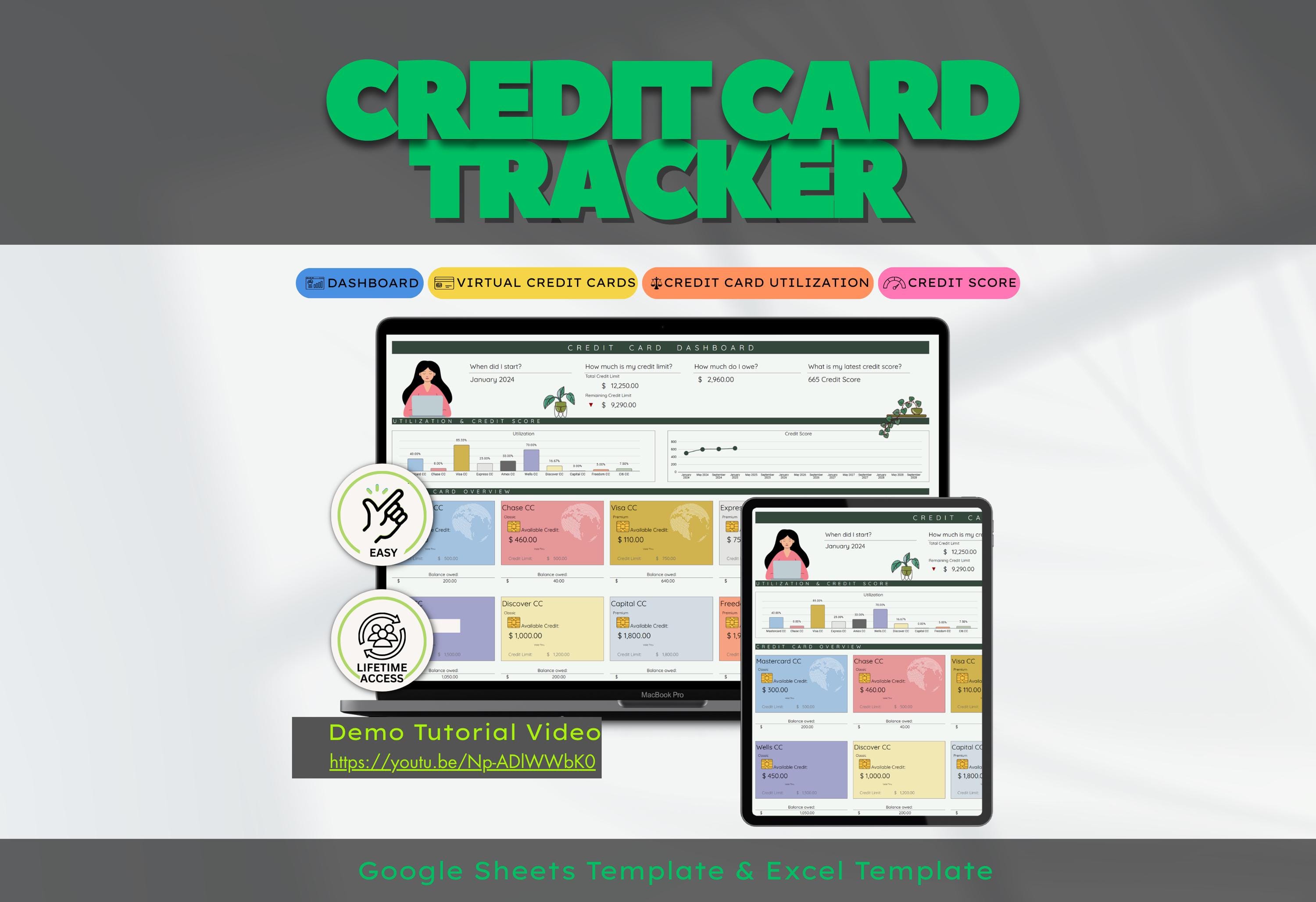 Credit Card Budget Template Google Sheets Credit Score Utilization ...