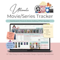 Printable & Fillable Movie Tracker, Movie Journal, Movie Review, Movie ...