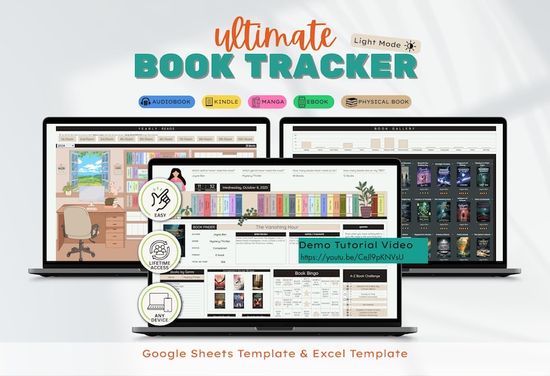 2026 Ultimate Reading Book Tracker Google Sheets Template Excel ...