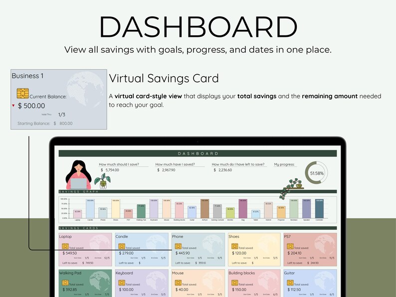 2026 Daily Weekly Monthly Savings Tracker Google Sheets Template Excel ...