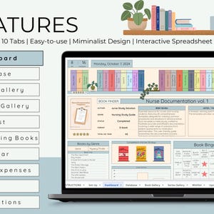 2025 Reading Tracker Spreadsheet Book Tracker Spreadsheet Template ...