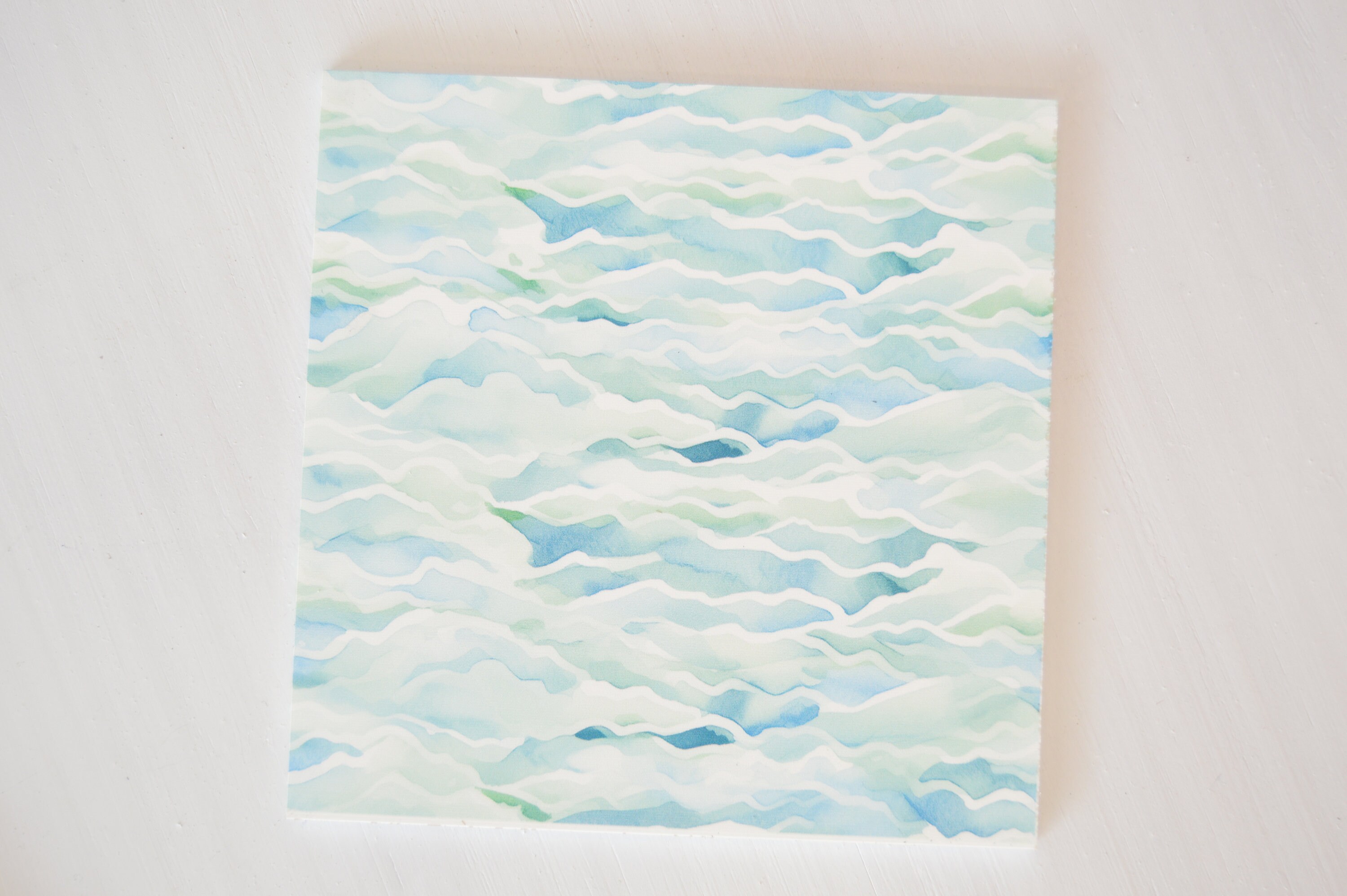 Ocean Waves Acrylic Sheet, Pattern Acrylic, Seamless, Craft Supplies ...