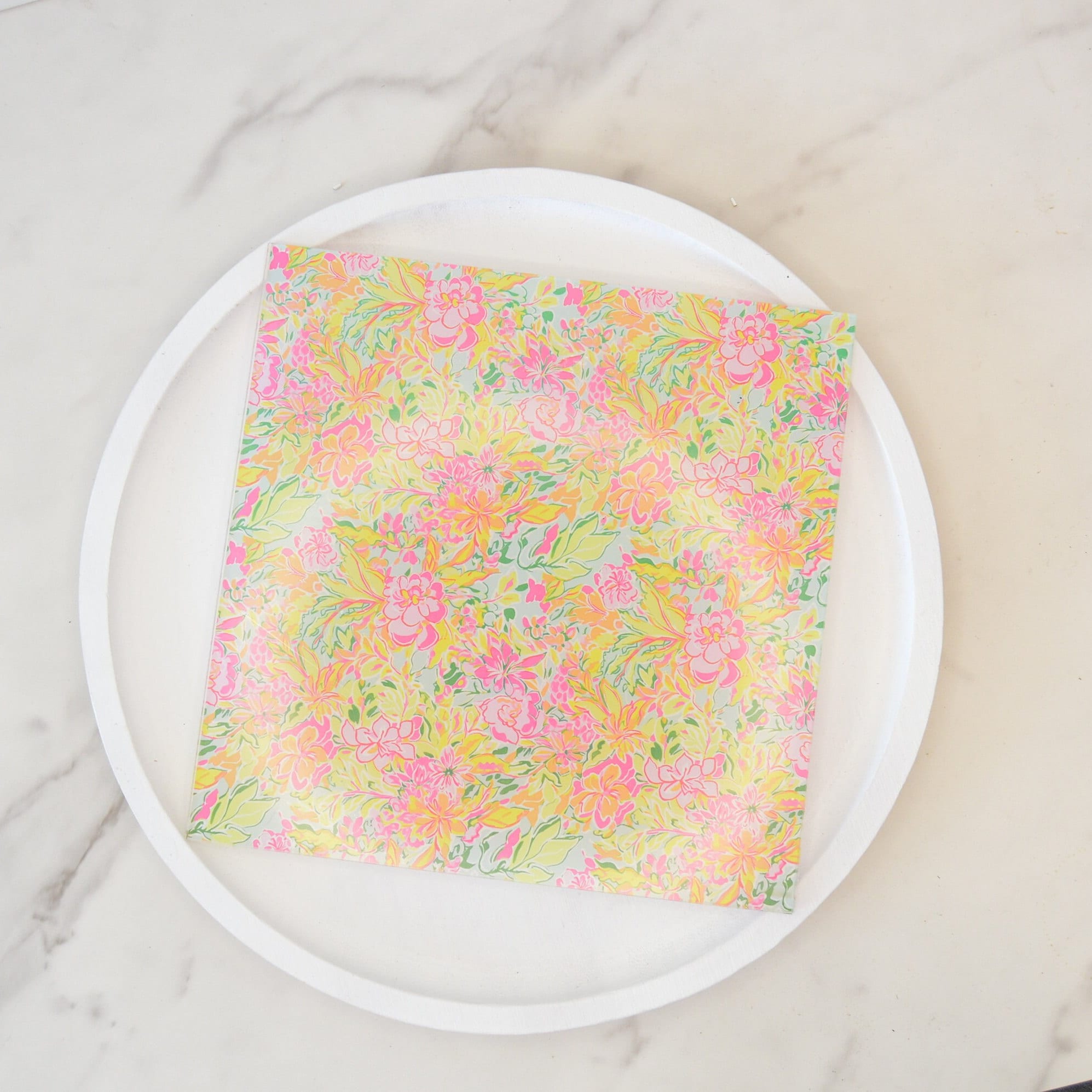 Preppy Summer Acrylic Sheet, Pattern Acrylic, Seamless, Craft Supplies ...