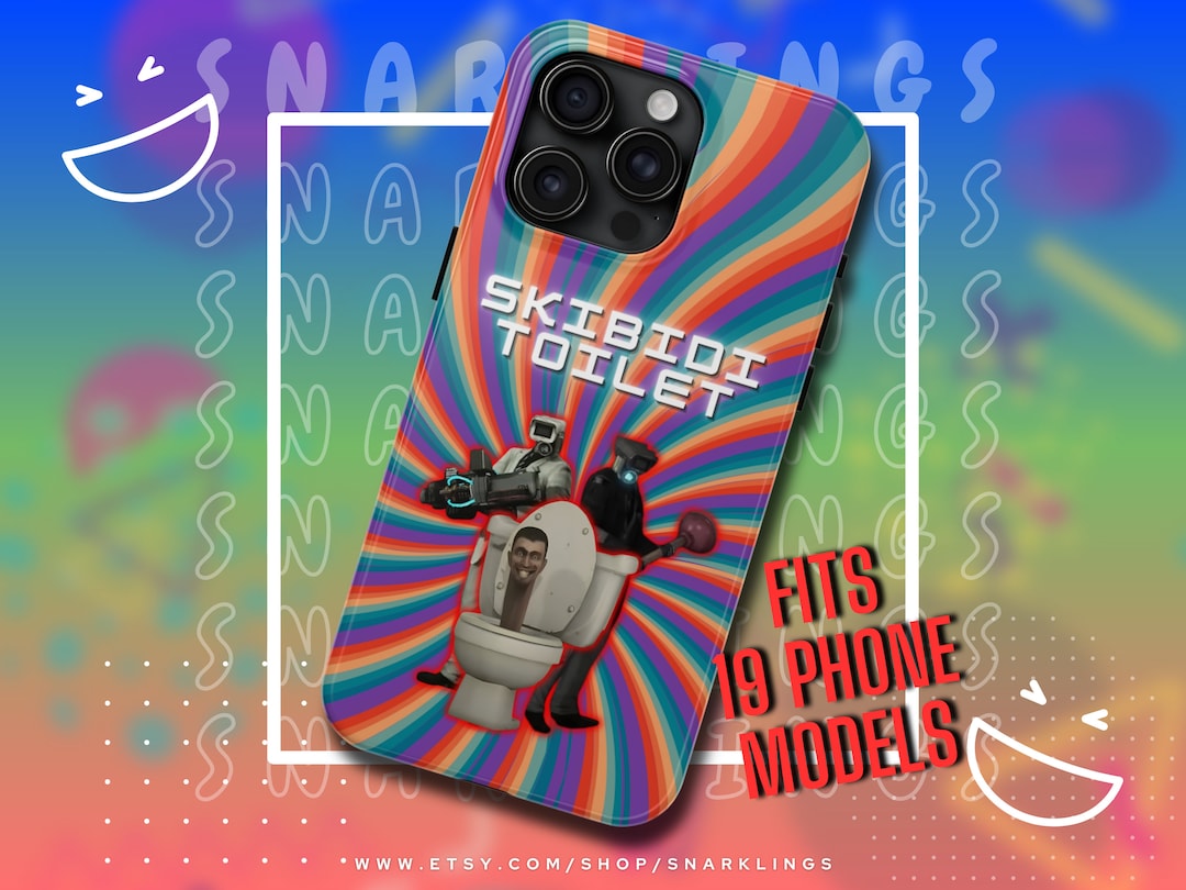 Skibidi Toilet Tough Phone Case | Meme Cellphone Case, Funny Design ...