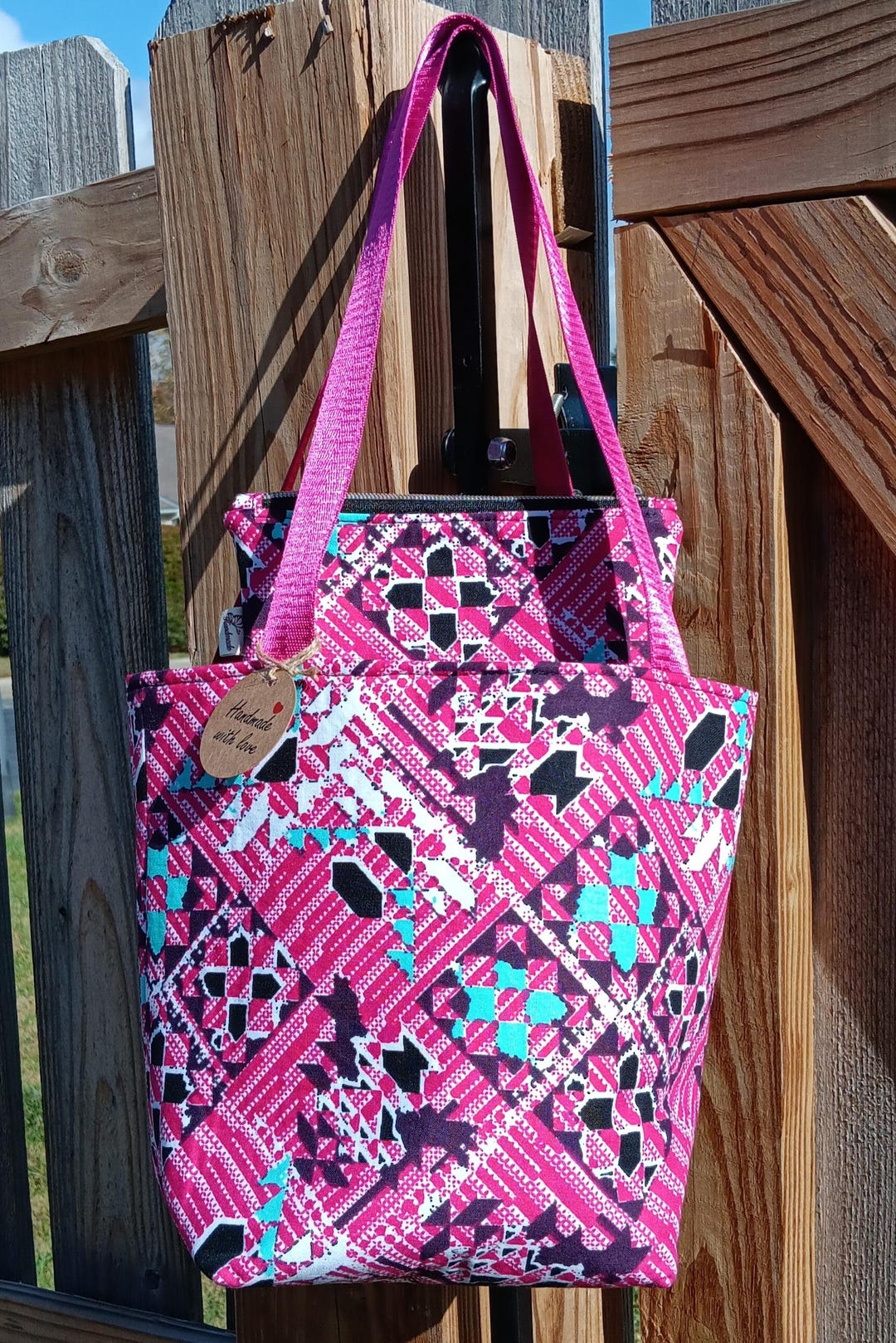 Medium Size African Print Inspired Bag With Matching Pouch - Etsy