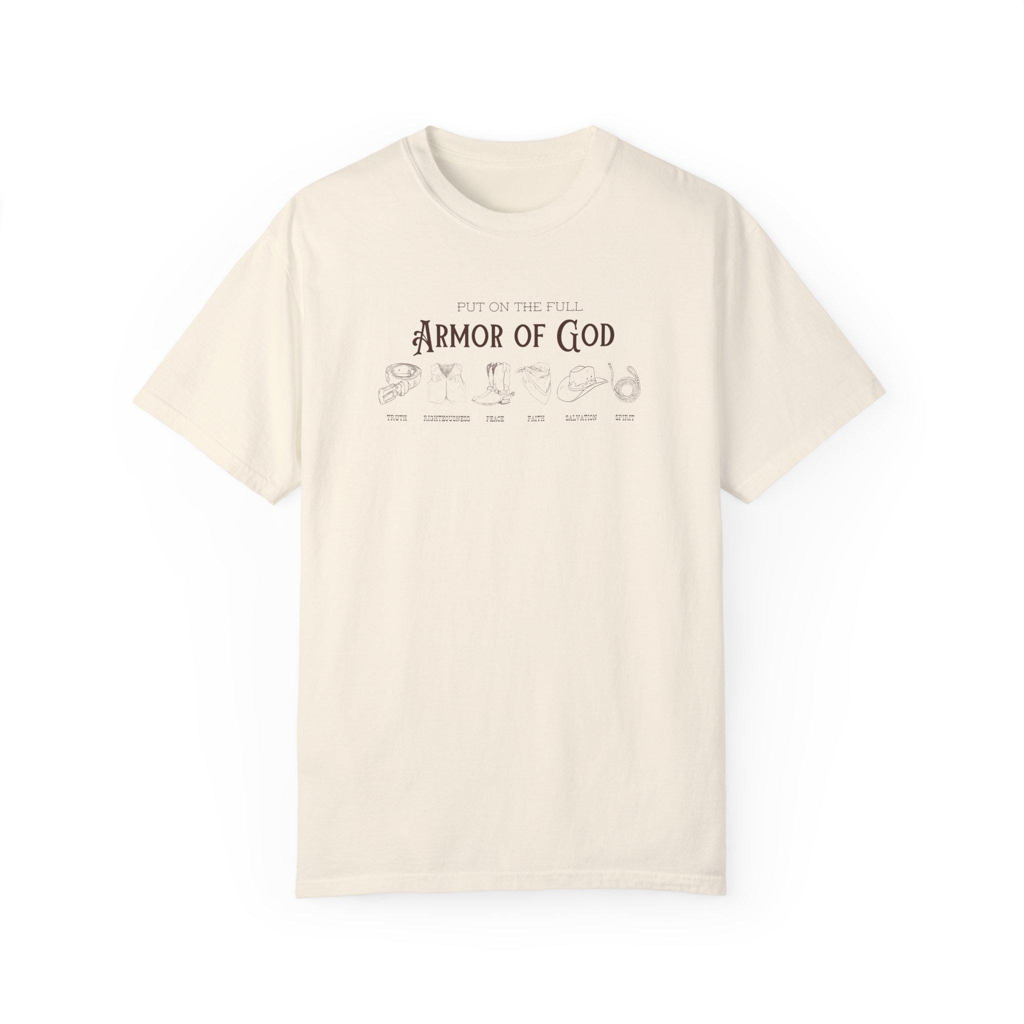 Western Armor of God Shirt, Christian Comfort Colors Shirt, Religious ...
