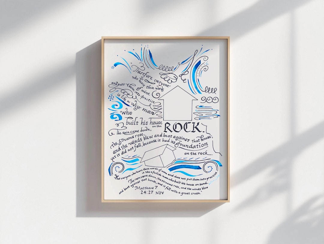 Printable Christian Wall Art Print Downloadable Scripture Art Bible ...