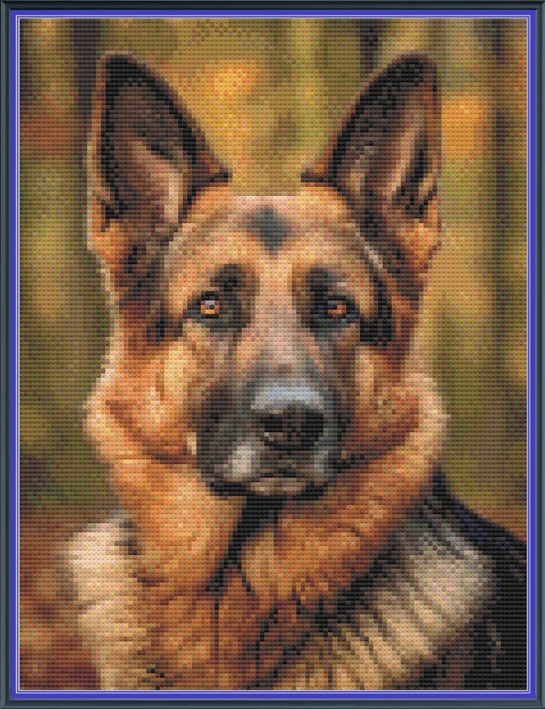 High Detail German Shepherd Cross Stitch Pattern High - Etsy
