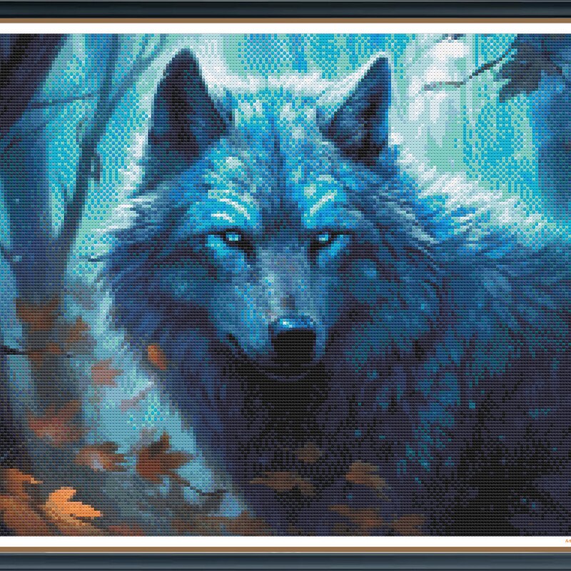 Wolf Cross Stitch - Etsy