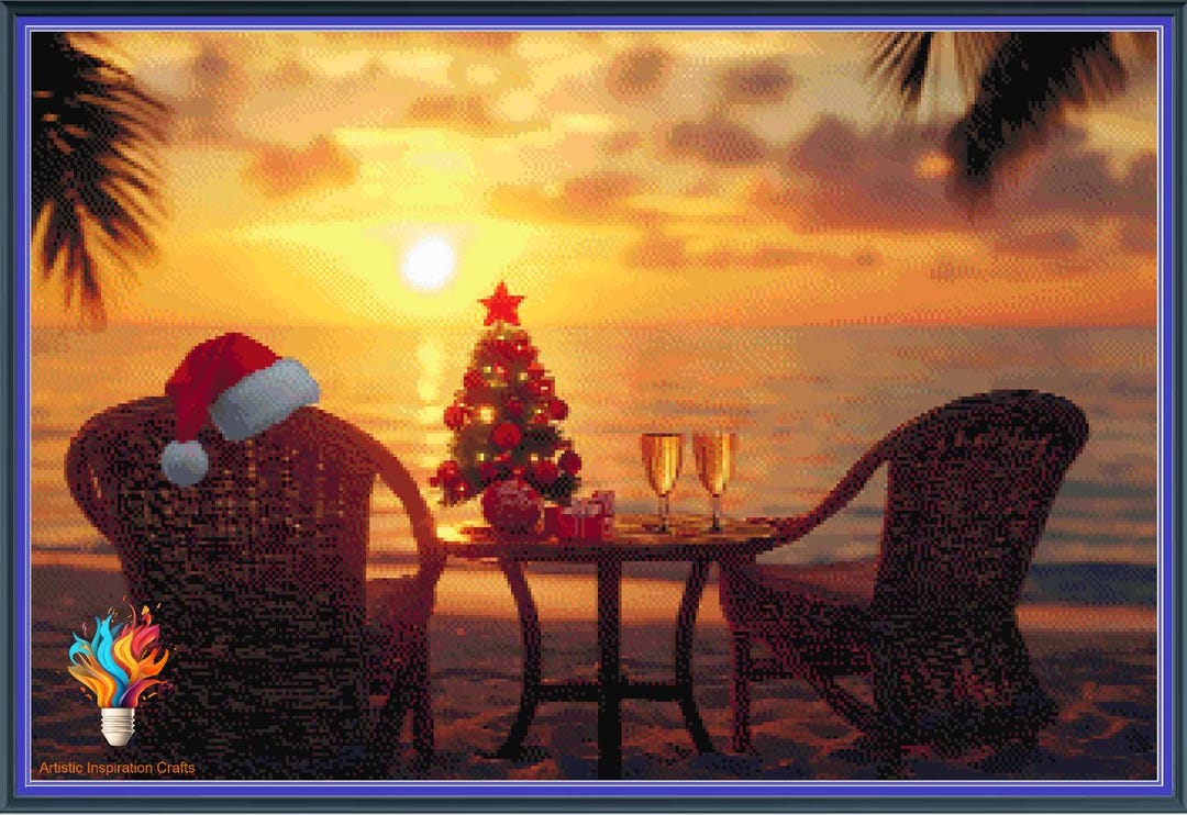 Tropical Noel Cross Stitch Pattern PDF – Instant Digital Download ...
