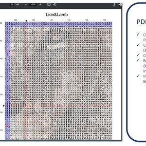 The Lion and the Lamb Cross Stitch Pattern PDF Pattern - Etsy