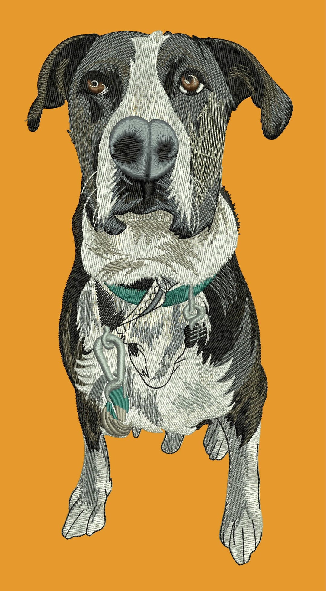 Realistic Dog Digital Embroidery Design, Embroidery Machine Files ...
