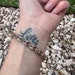 Gender Neutral Pure Copper Bracelet With Garnet and Citrine Accent ...