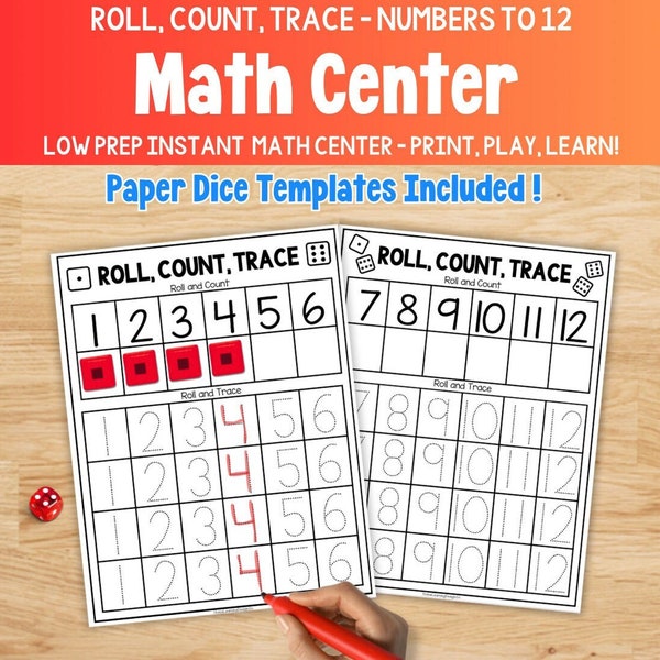 Math Center - Etsy