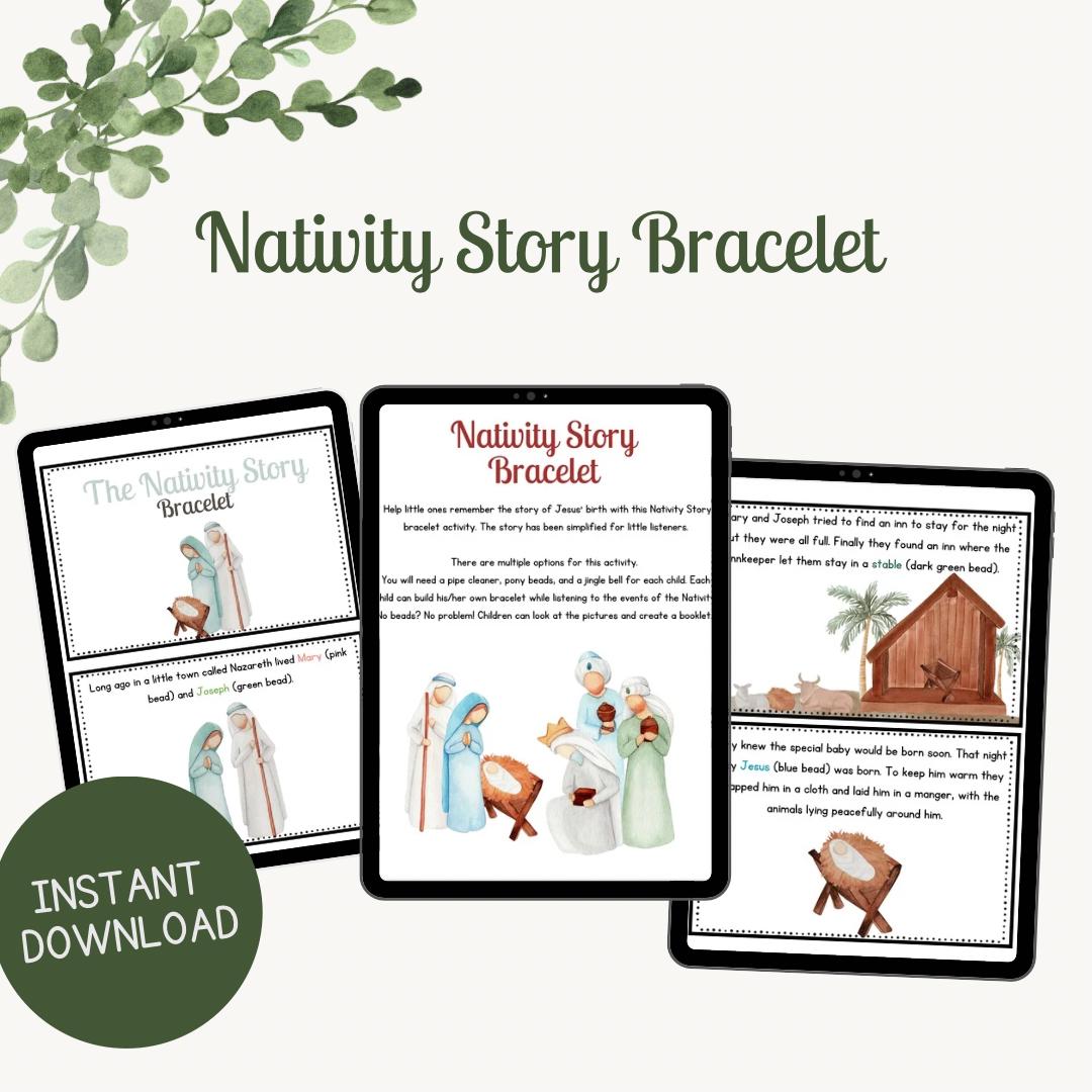Nativity Story Bracelet Activity / Preschool to Elementary Age ...