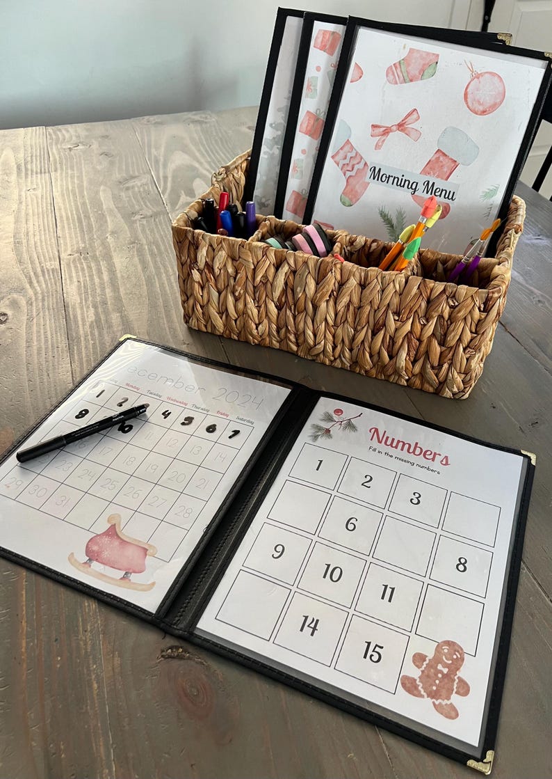 Christmas Morning Menu and Activity Pages / Preschool to Elementary Age ...