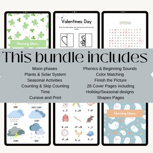 Homeschool Morning Menu / Prek-3rd Grade / Instant Download / 2026-2027 ...