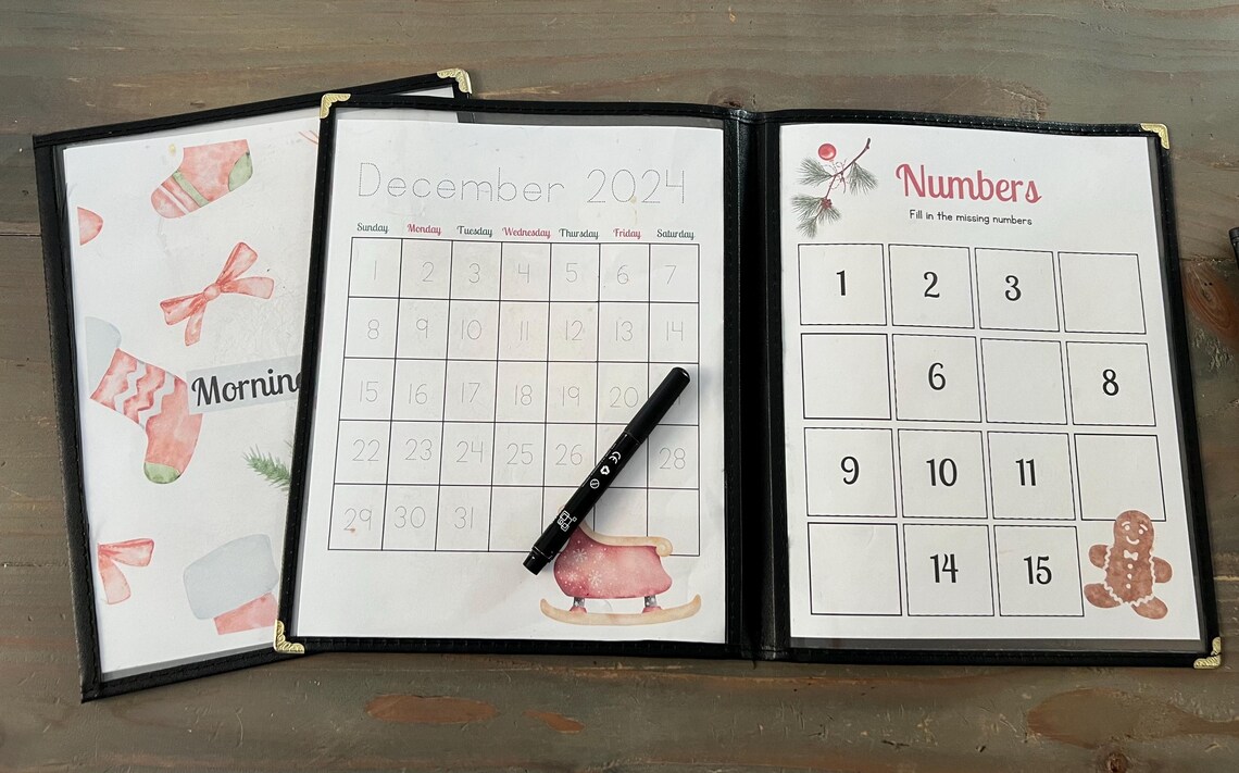 Christmas Morning Menu and Activity Pages / Preschool to Elementary Age ...