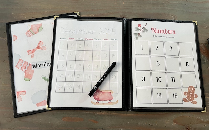 Christmas Morning Menu and Activity Pages / Preschool to Elementary Age ...