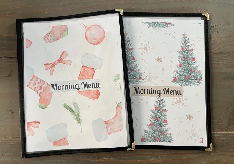 Christmas Morning Menu and Activity Pages / Preschool to Elementary Age ...