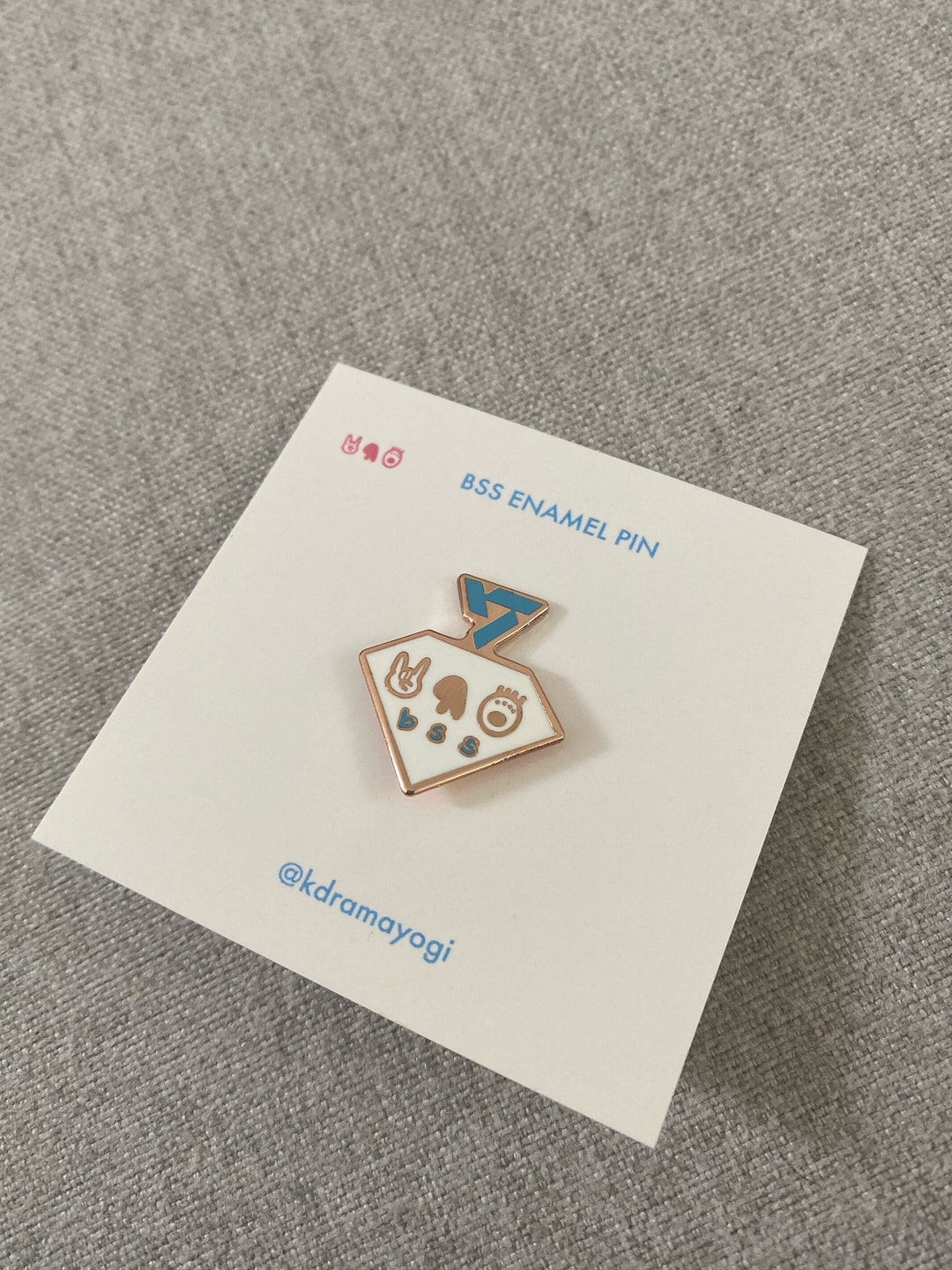 Booseoksoon BSS Hard Enamel Pin (rose Gold) - Etsy