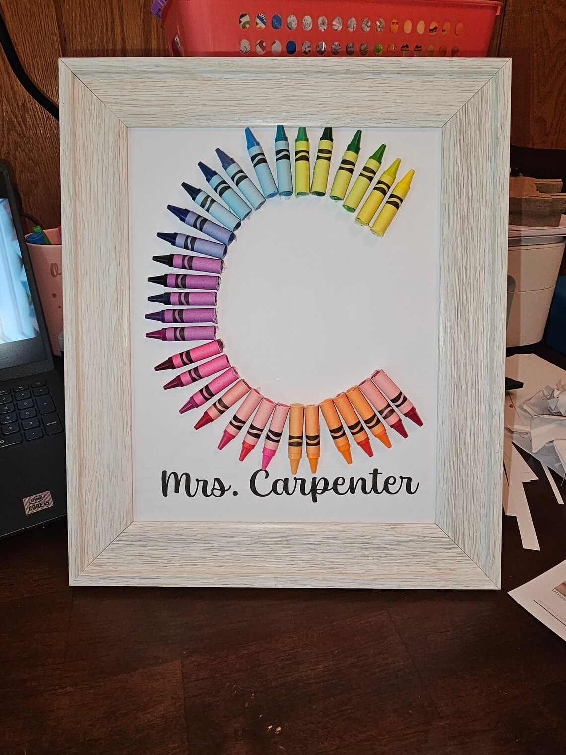 Crayon Letter - Etsy