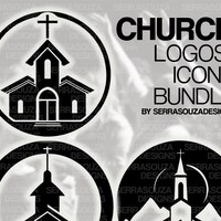 Church SVG & PNG: Christian Logo File (digital Download) - Etsy