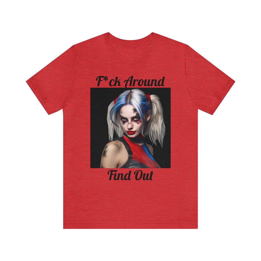 Unisex Harley Quinn Inspired FAFO Text - Etsy