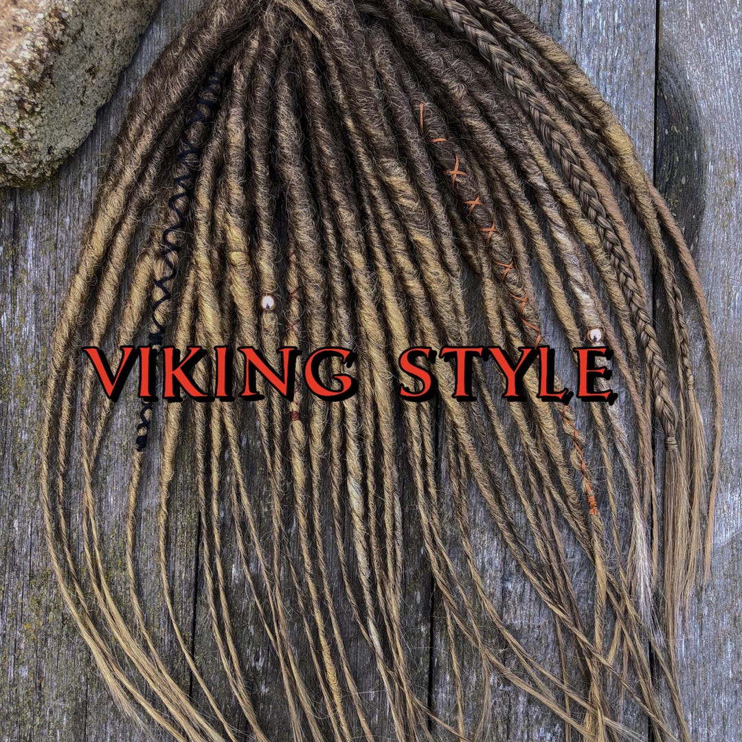 Viking Dreads Ombre Dark Brown Dreads to Brown Dreadlocks With Braids ...