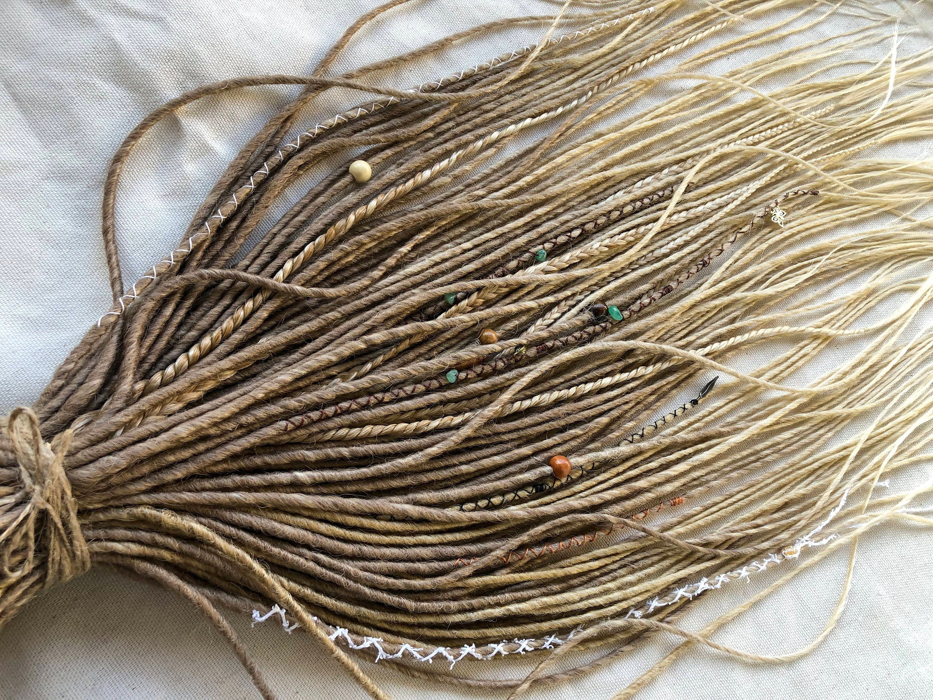 Synthetic Dreads Ombre Golden Brown Dreads to Blonde Dreads - Etsy