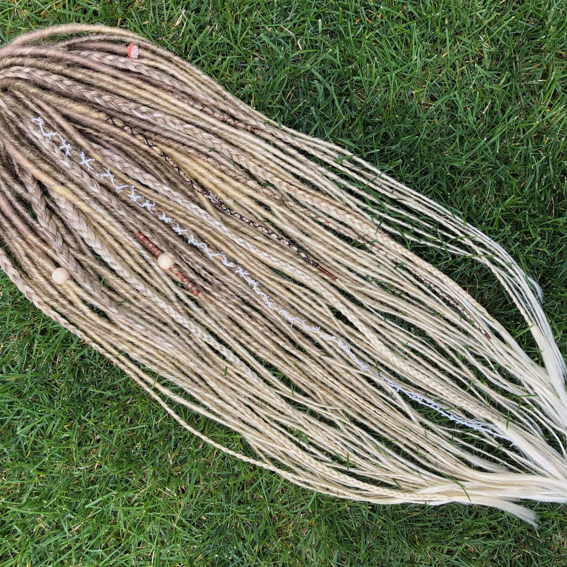Synthetic Dreads Ombre Golden Brown Dreads to Blonde Dreads Extensions ...