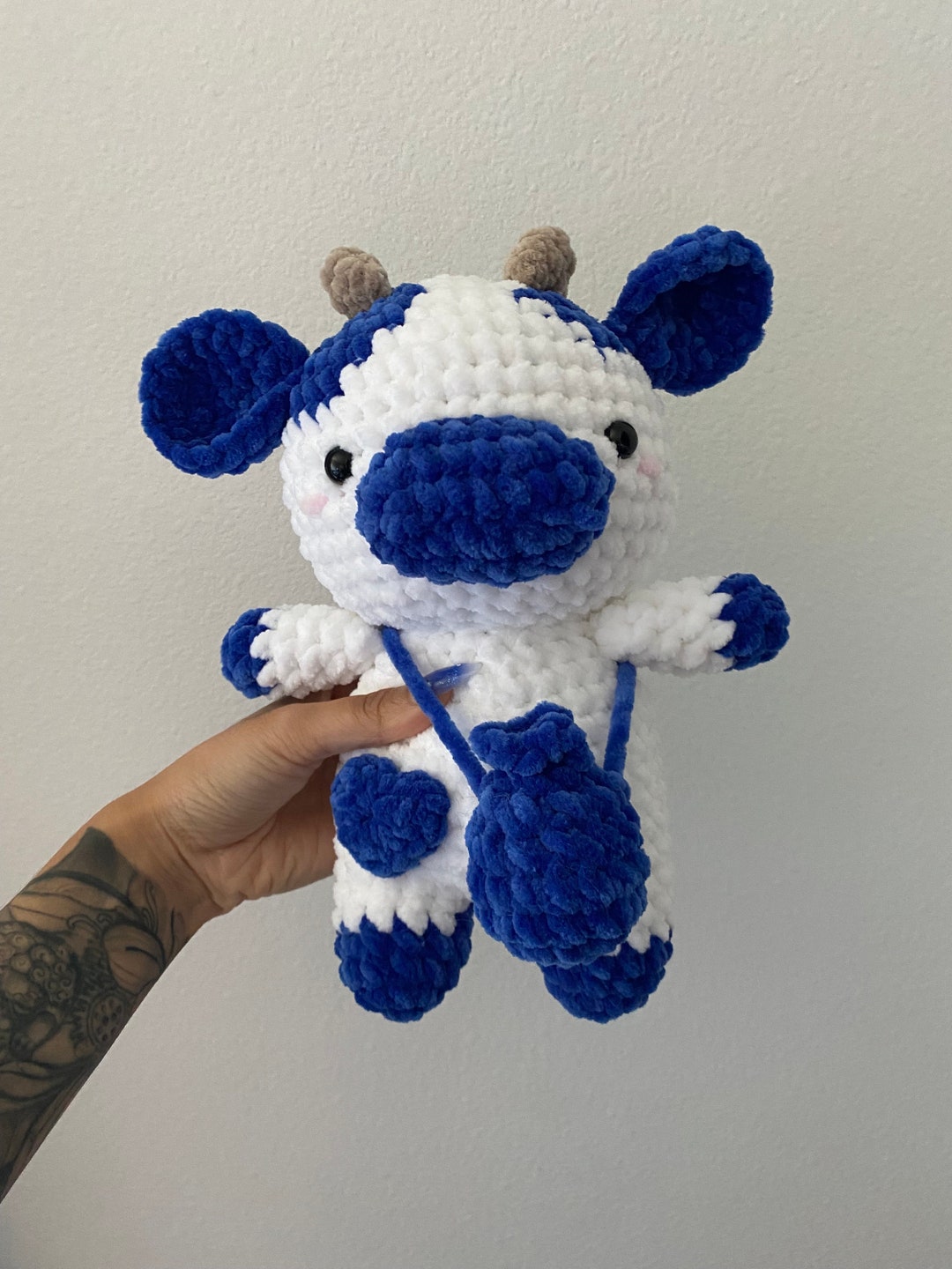 Crochet Blue Cow - Etsy