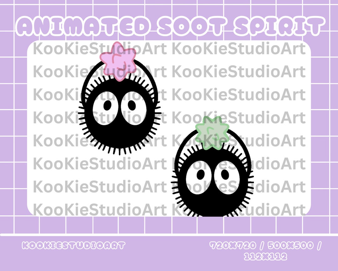 Soot Spirit Emote, Cute/kawaii Animated Emote - Etsy