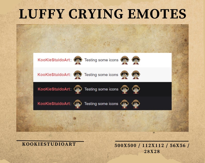 Crying Love Emote Cute/kawaii Chibi Animated Emote - Etsy