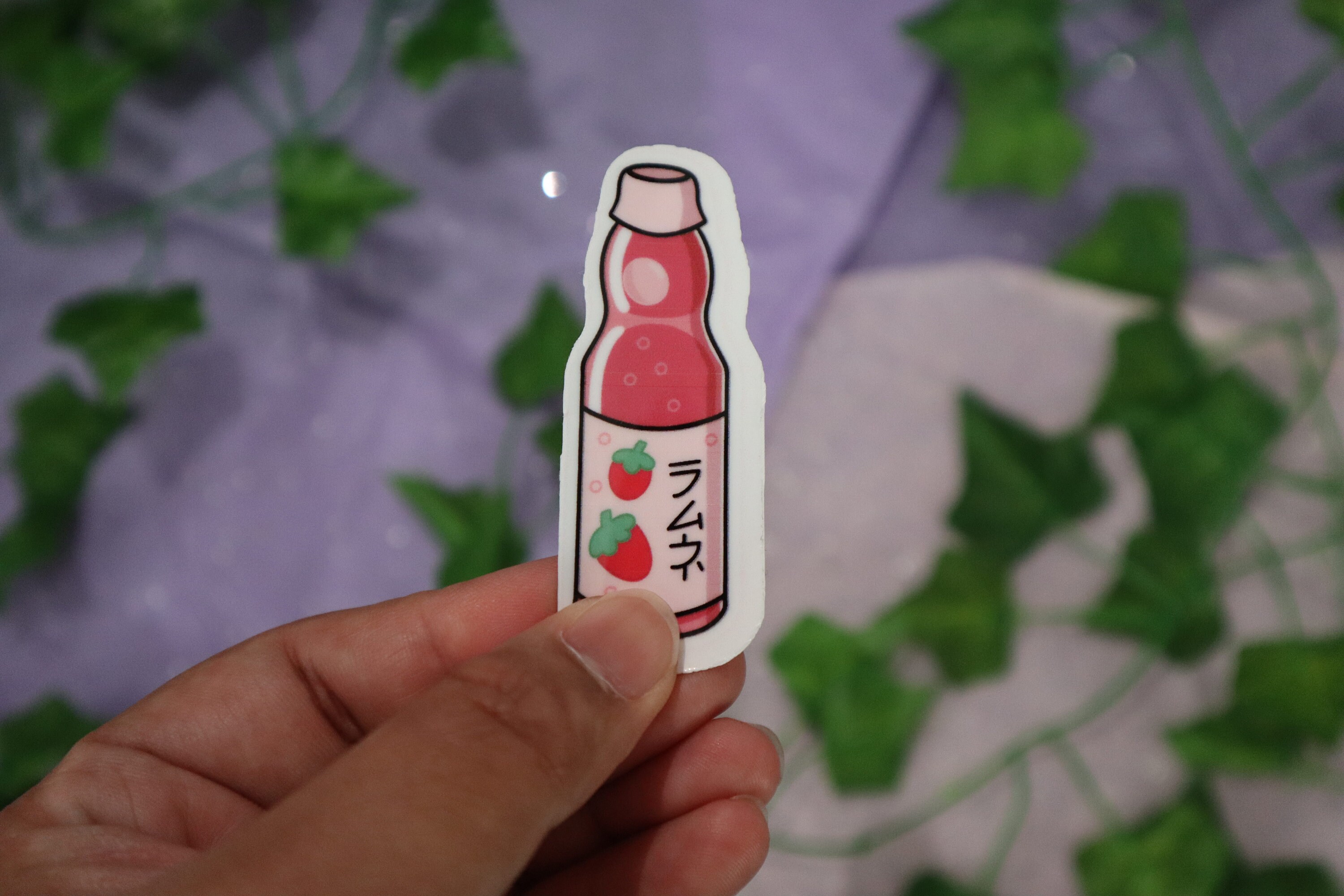 Strawberry Ramune Sticker - Etsy